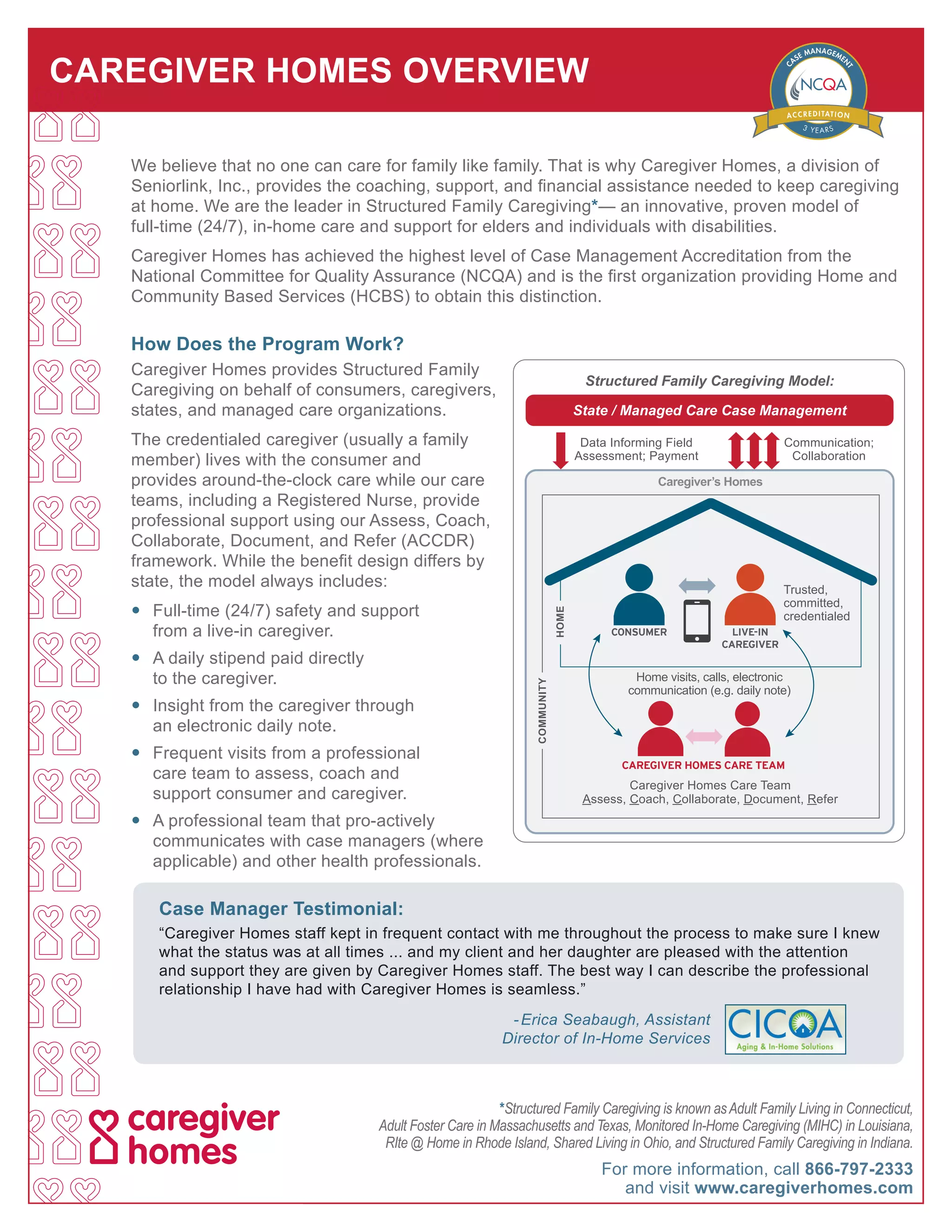 Caregiver Homes Overview PDF Caregiver Homes Overview PDF