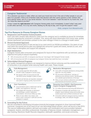 Caregiver Homes Overview | PDF