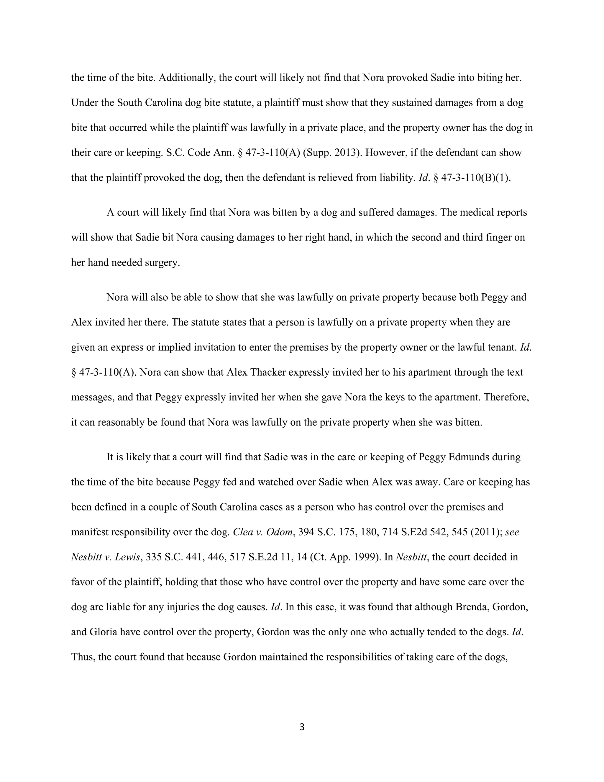 Legal Writing Sample | PDF