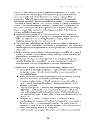 RM Maturity Level Development 2002 | PDF