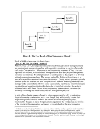RM Maturity Level Development 2002 | PDF