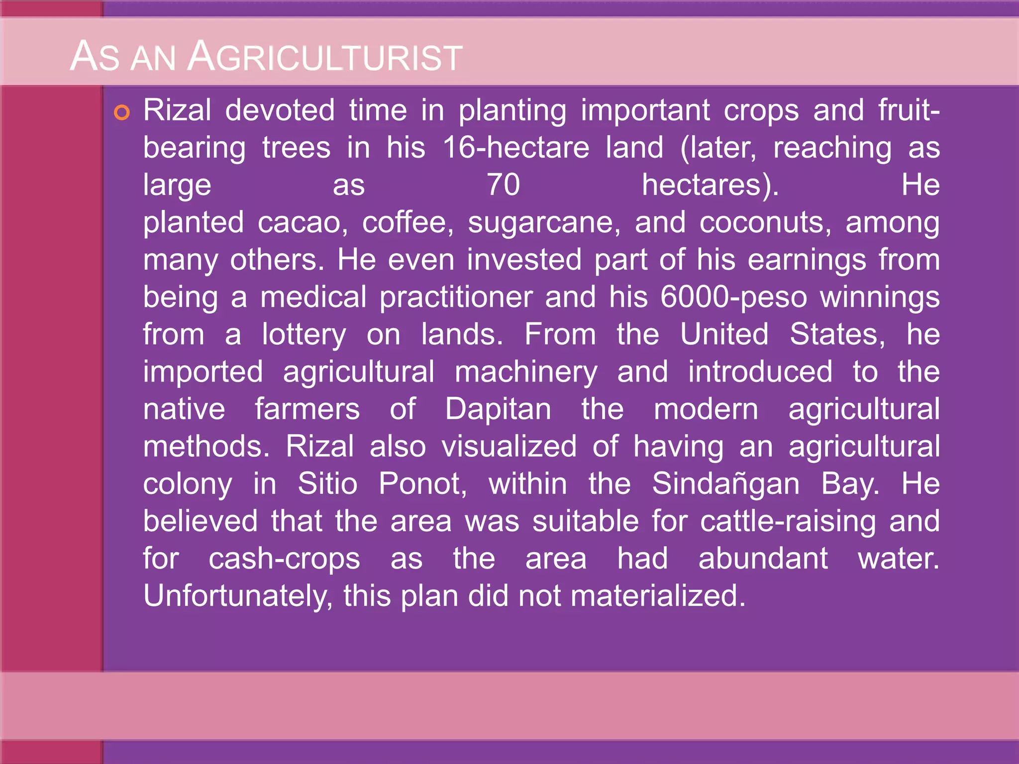Rizal's Exile in Dapitan and Correspondence with Fr. Pablo Pastells. | PPTX