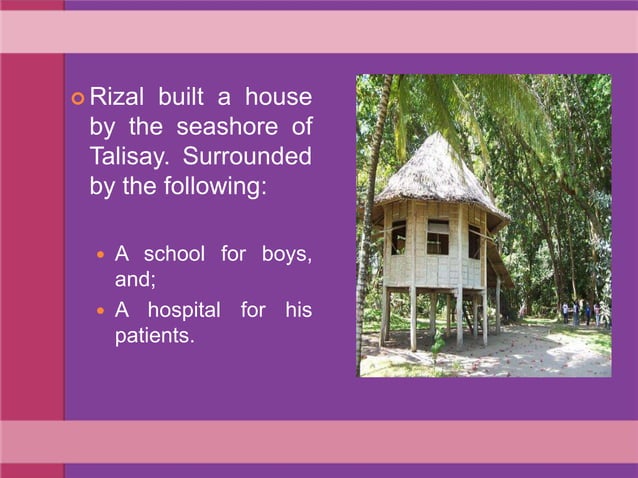 Rizal's Exile in Dapitan and Correspondence with Fr. Pablo Pastells. | PPTX