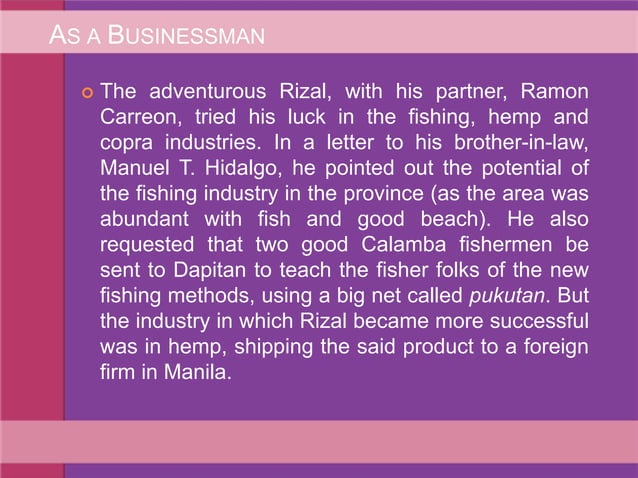 Rizal's Exile in Dapitan and Correspondence with Fr. Pablo Pastells. | PPTX