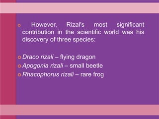 Rizal's Exile in Dapitan and Correspondence with Fr. Pablo Pastells. | PPTX