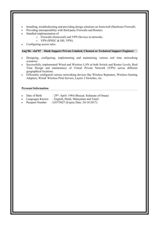 Ashwin Resume | DOC | Internet | Computing