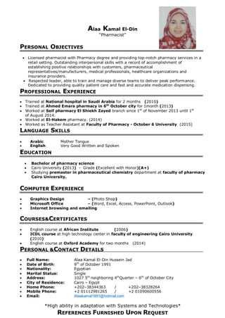 Alaa CV. | PDF