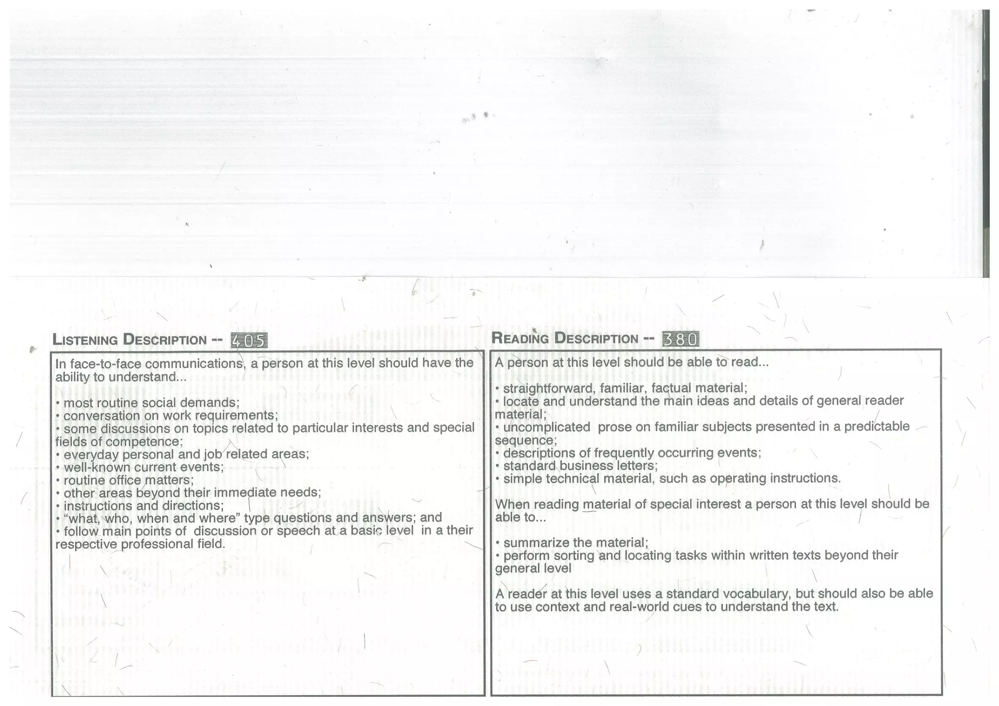 TOEIC SCORE | PDF