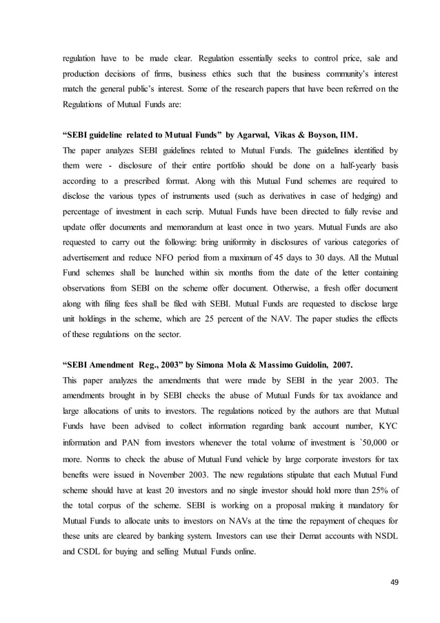 Mutual Fund Report(for reference) | DOCX
