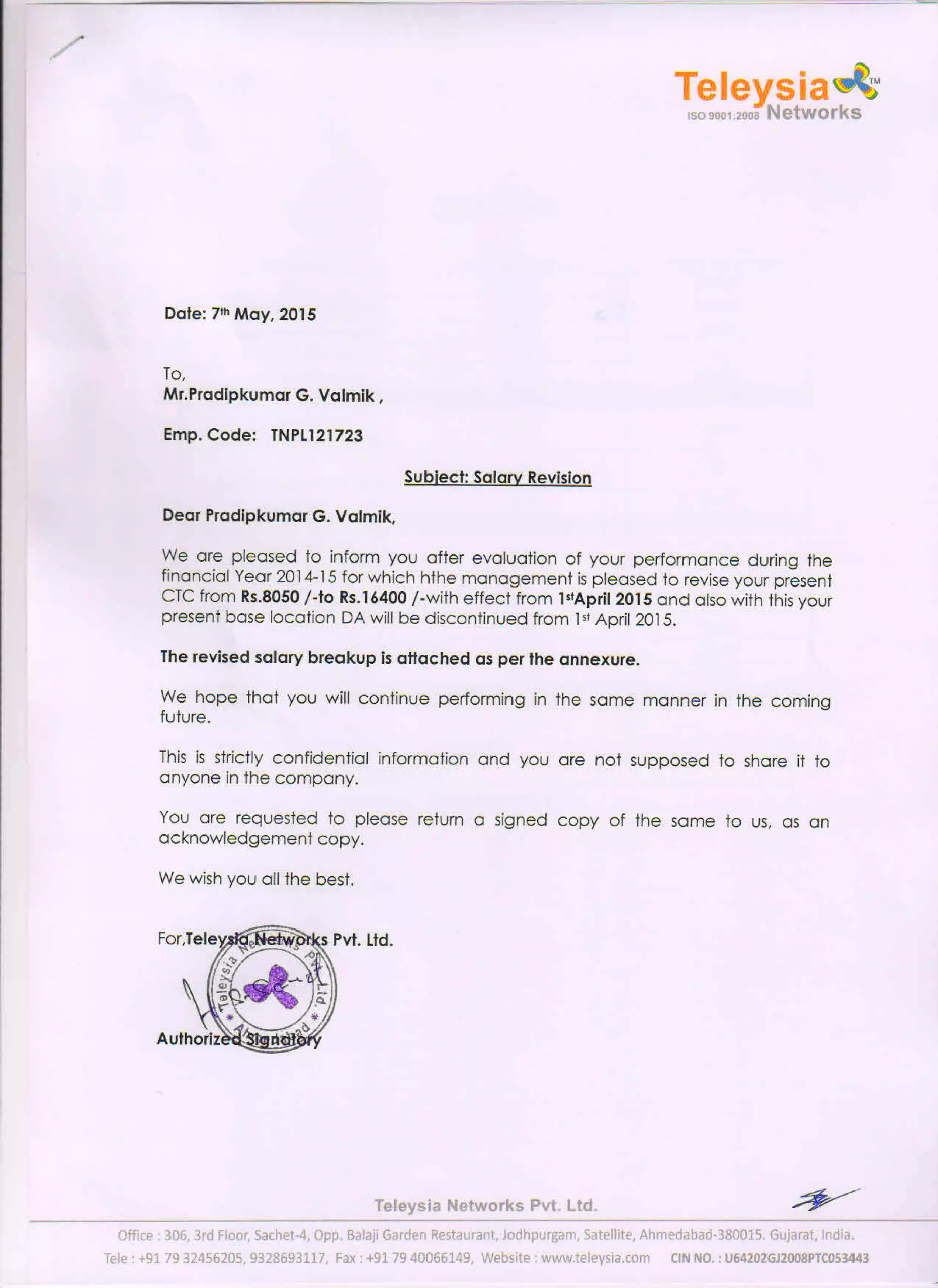 Mr.Pradip Kumar Valmik-TELEYSIA | PDF