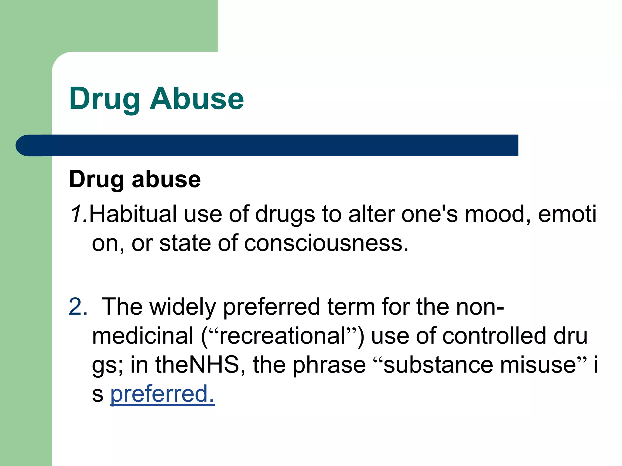 Drug abuse awareness | PDF