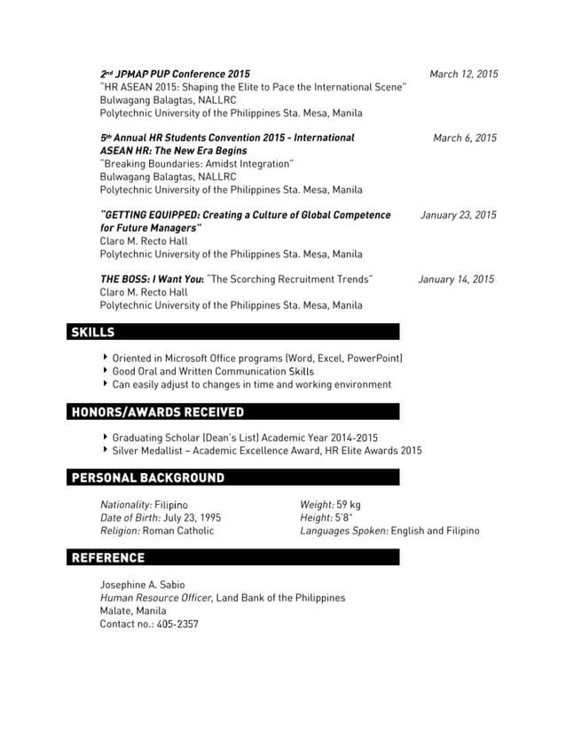 RAPHAEL BENEDICT E CHAN Resume (2016) | DOCX