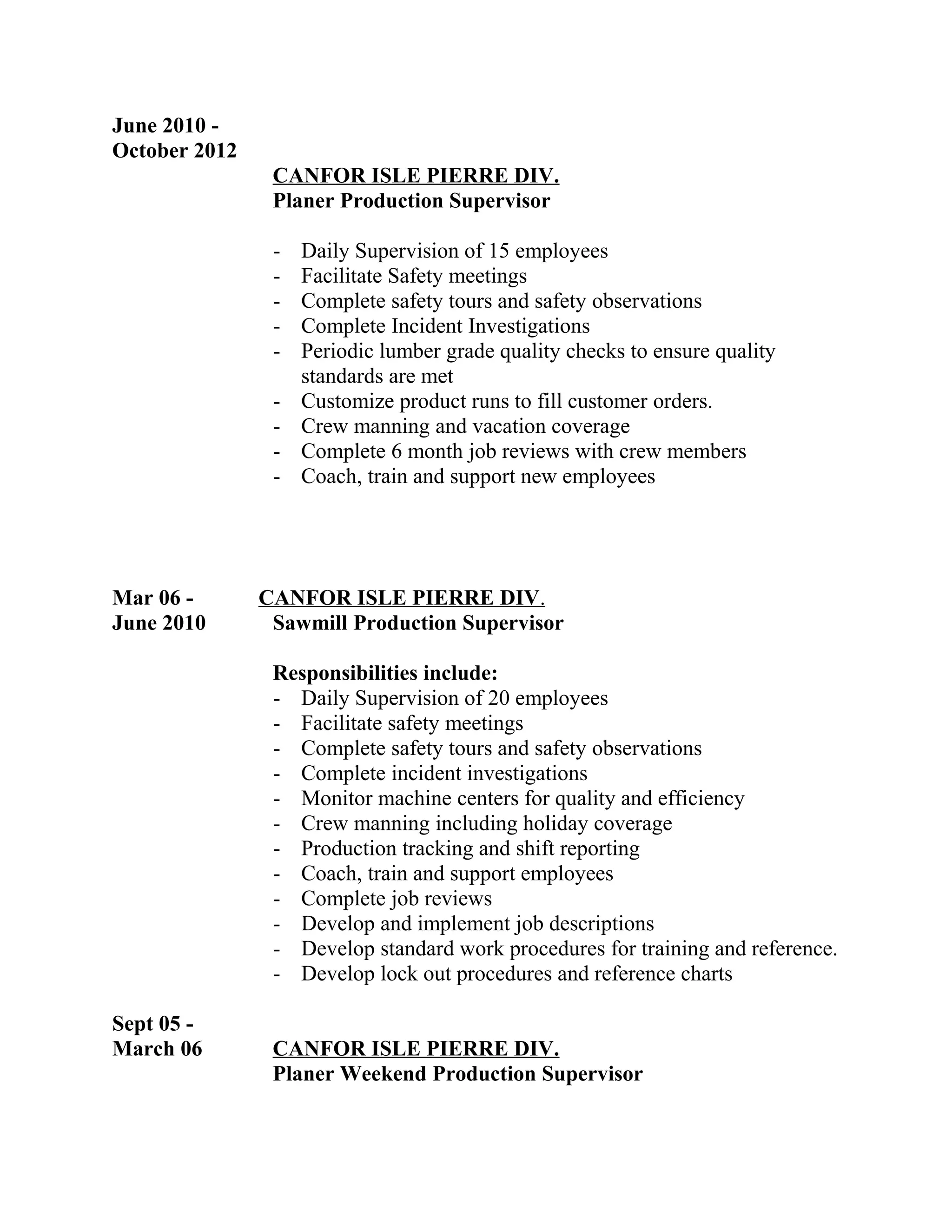 Rick Kitchen Resume | DOC