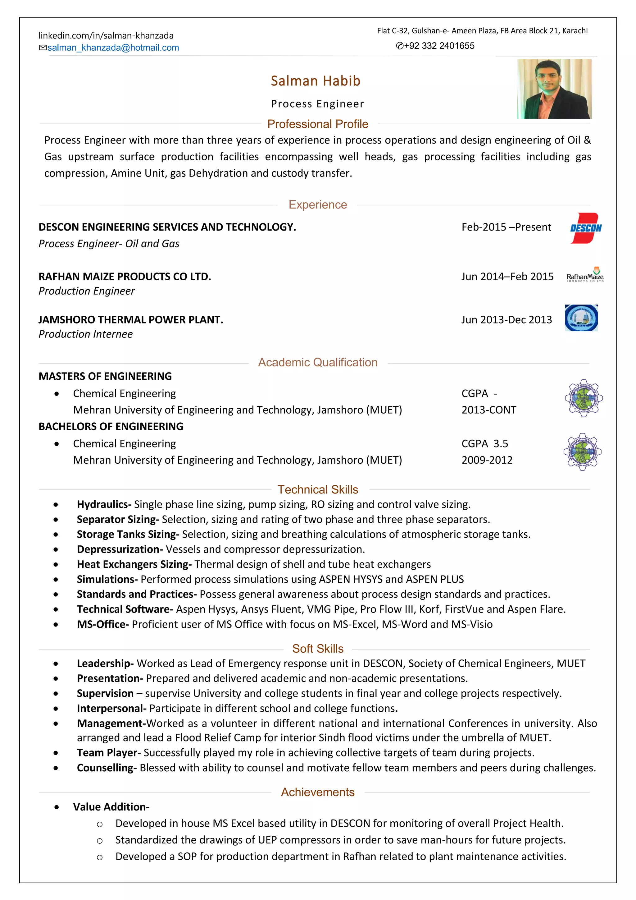 RESUME ( Salman Khanzada) | PDF