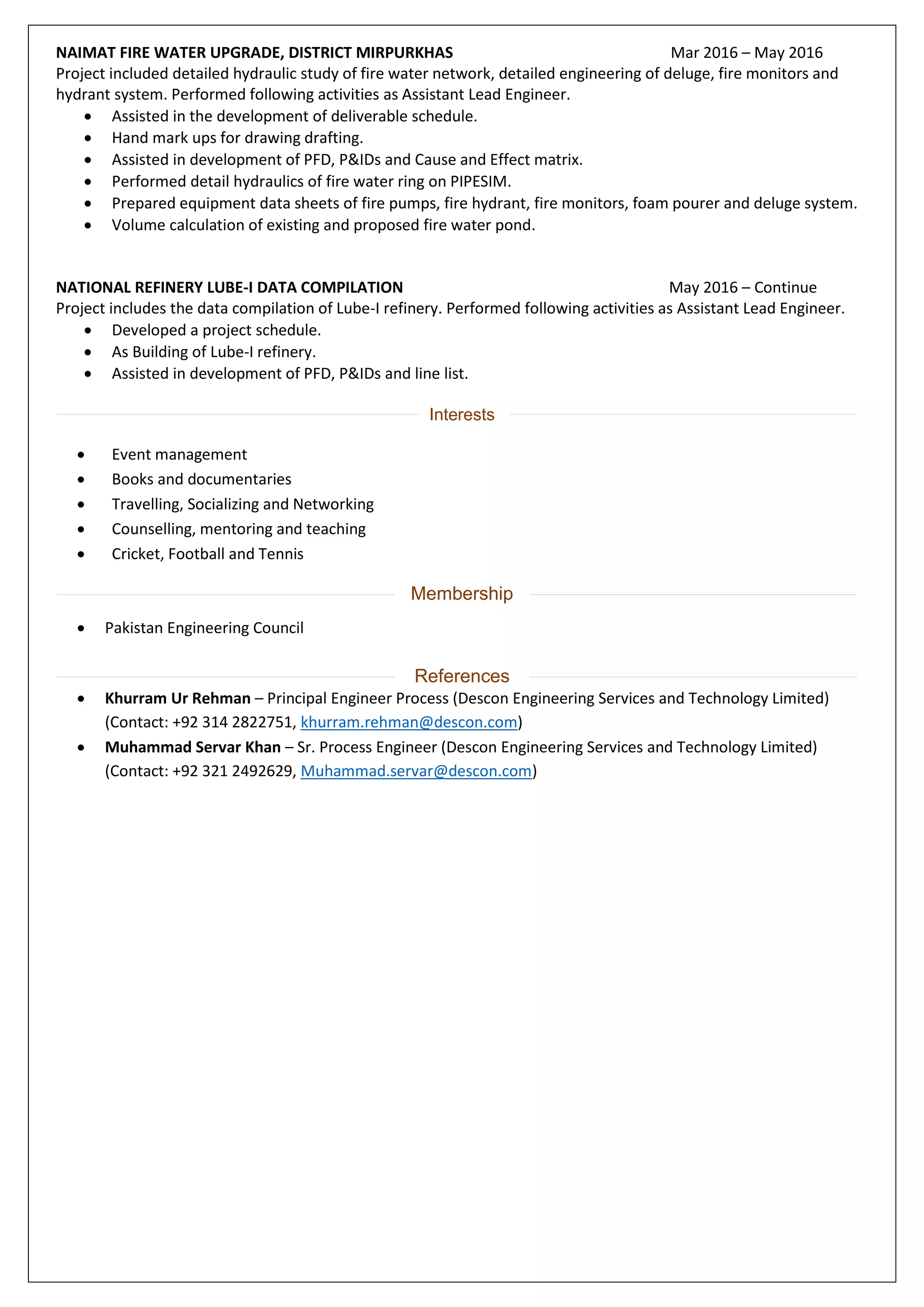 RESUME ( Salman Khanzada) | PDF