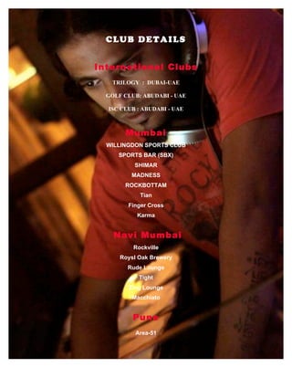 DJ VISHAL PROFILE 2015-2016 | PDF | Dance and Electronic Music | Music