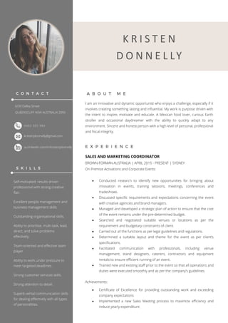 Kristen Donnelly Resume | PDF