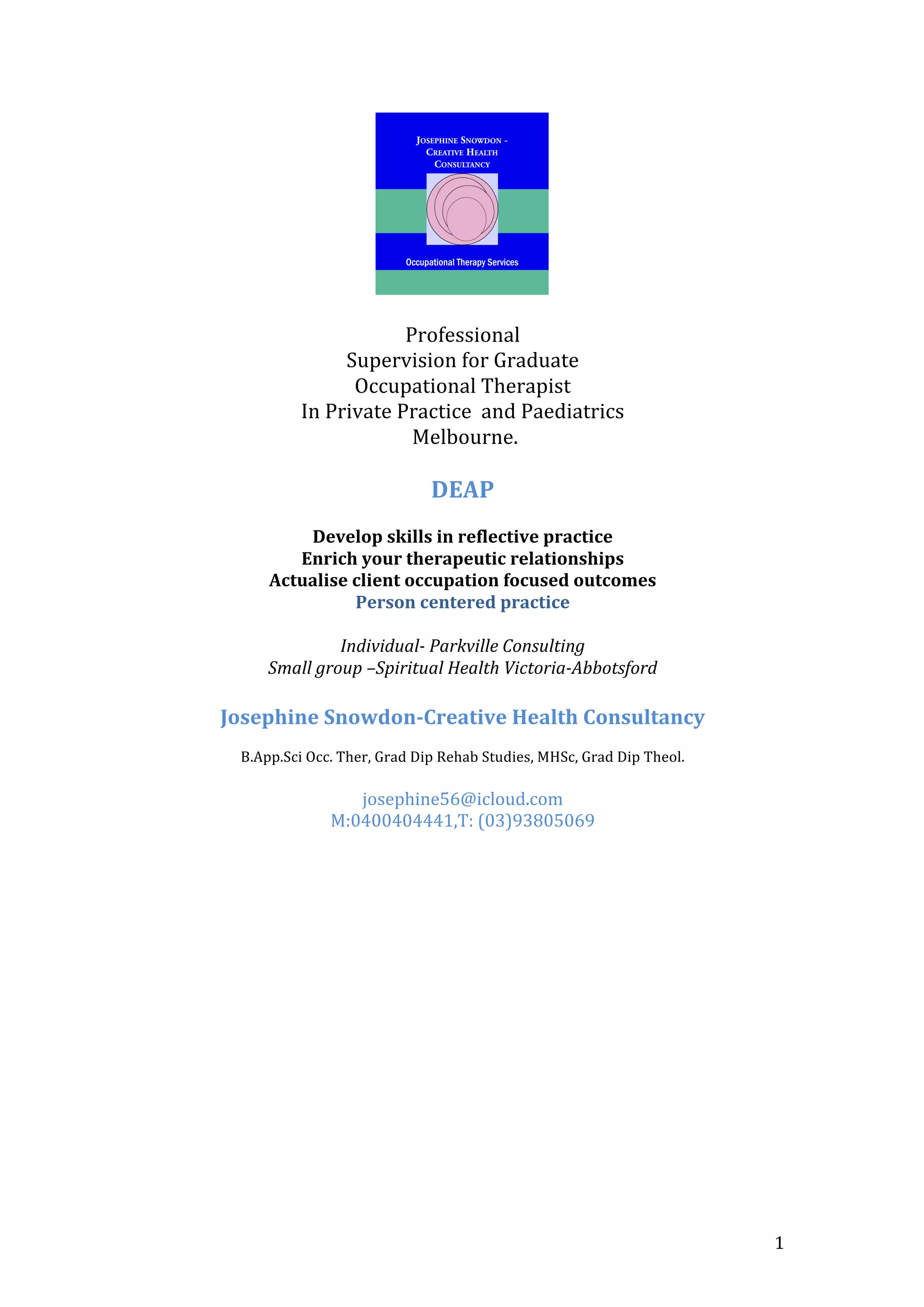 2015 4 Supervision for Graduate Occupational Therapist | PDF