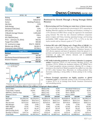 Owens Corning - Final | PDF