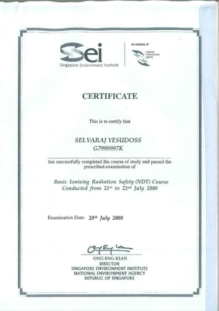 RT CERTIFICATE | PDF