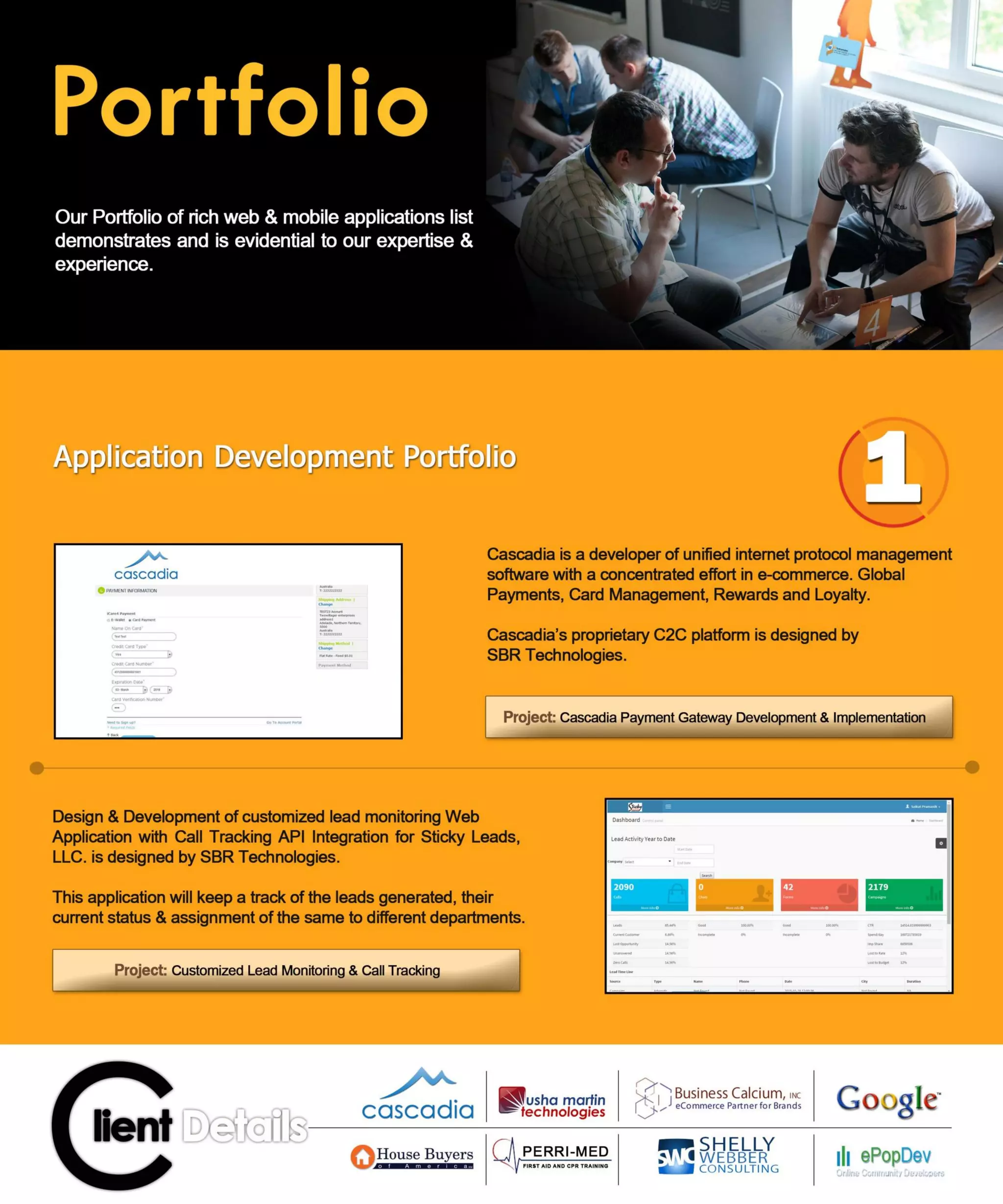 SBR Technologies Corporate Profile (Application Development) | PDF