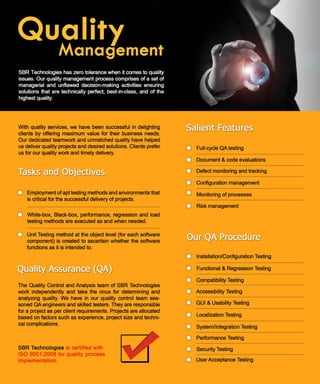 SBR Technologies Corporate Profile (Application Development) | PDF