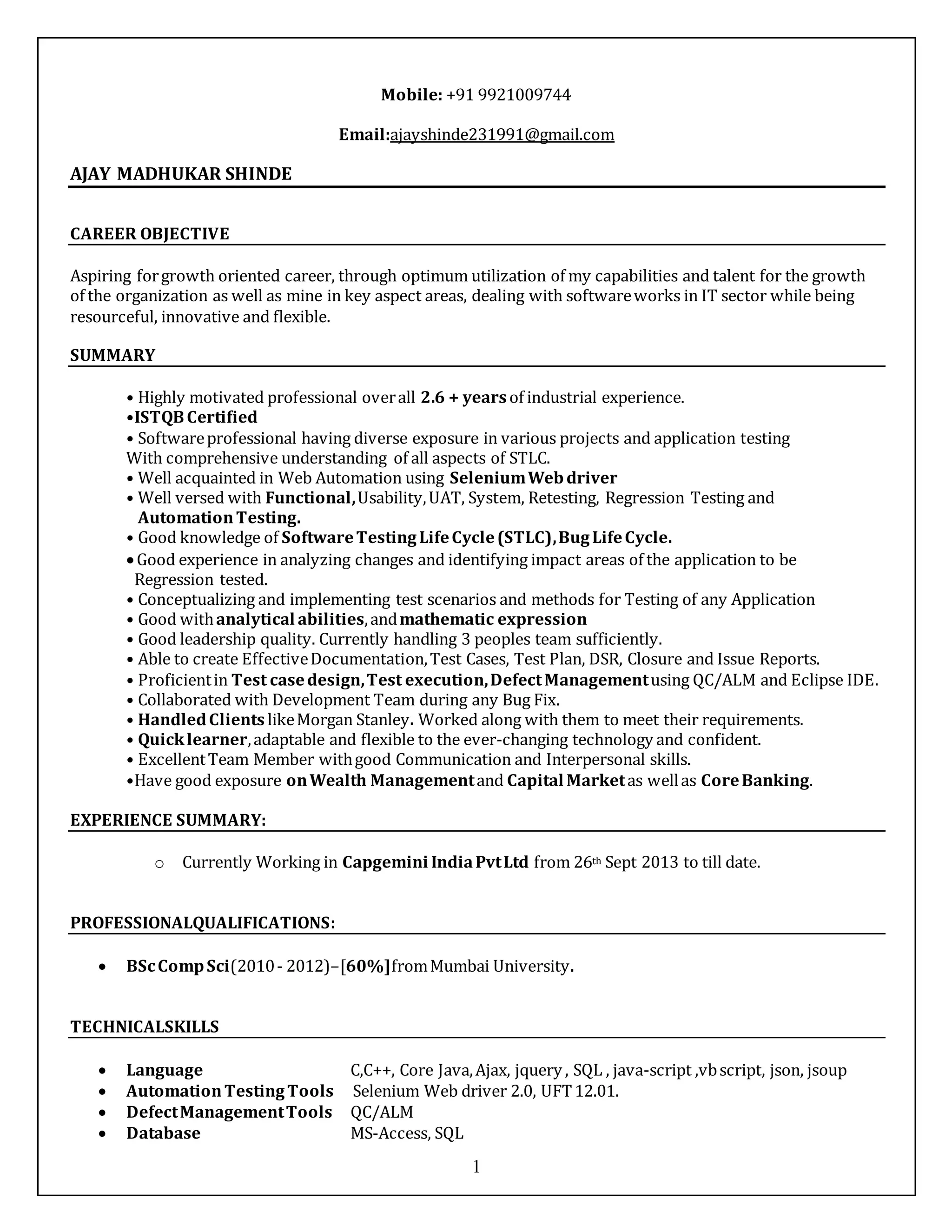 Ajayshindeautomationtesting25yrsexpdoc 