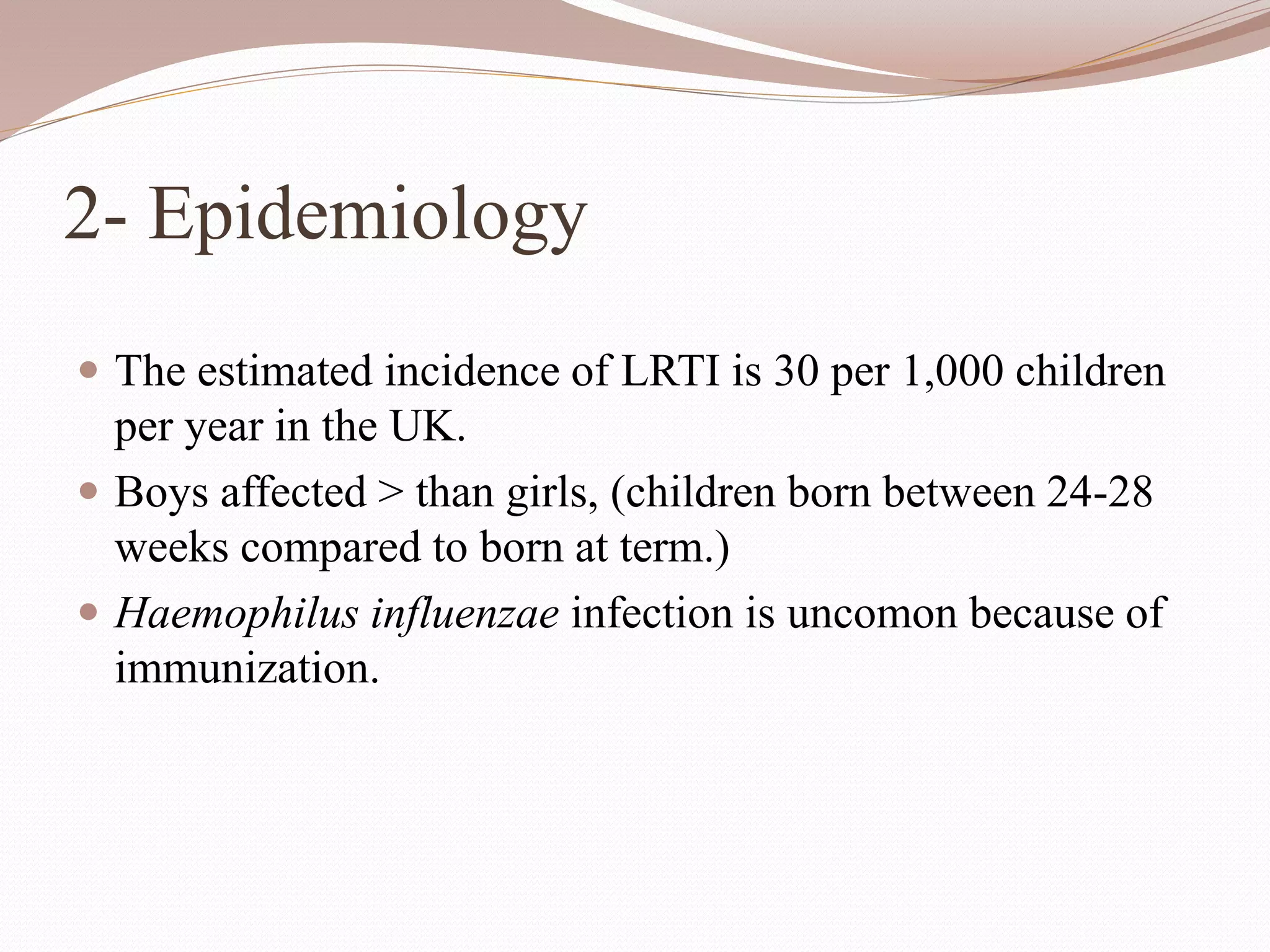 Lower respiratory tract infection (LRTI) in | PPTX