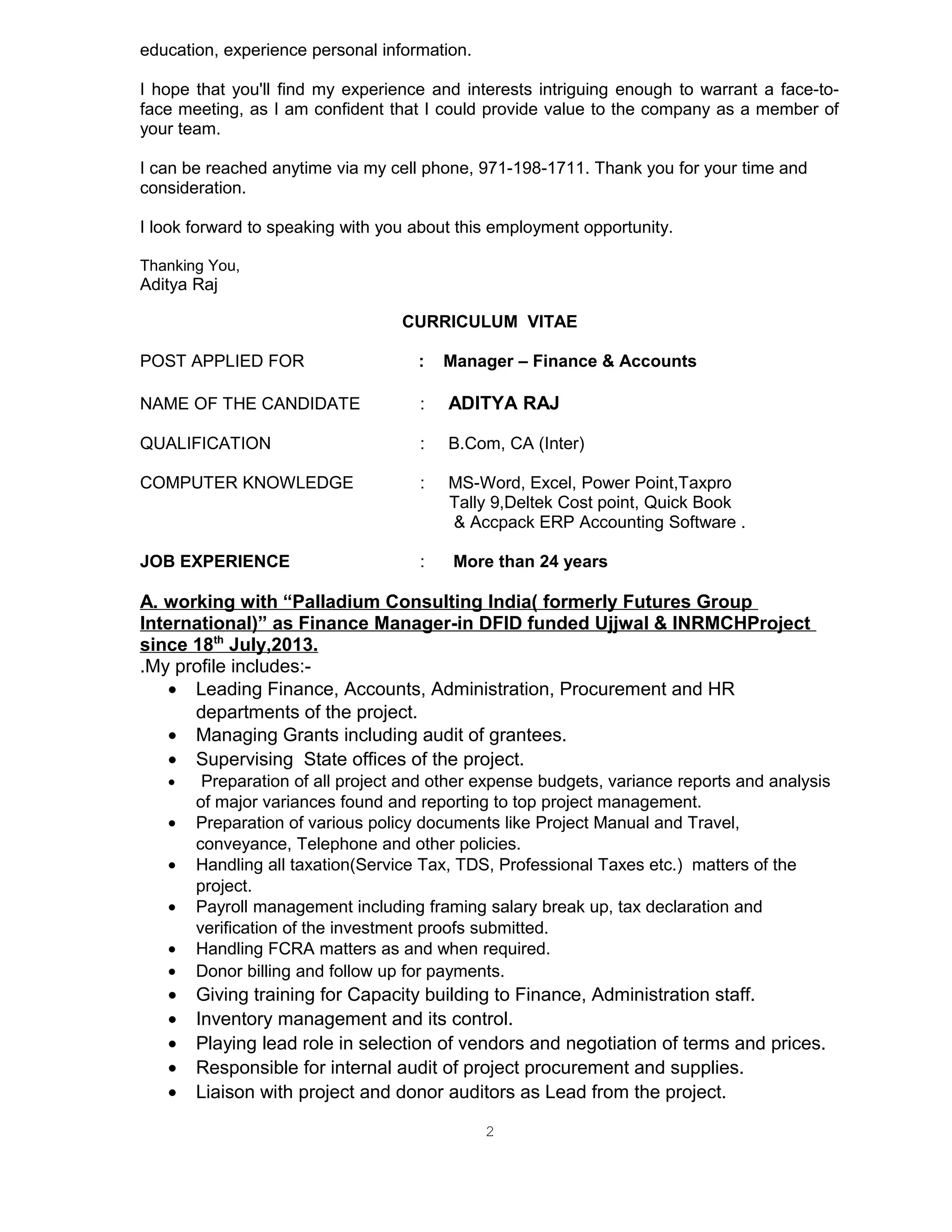 Aditya_Resume_Updated_V1 | DOC