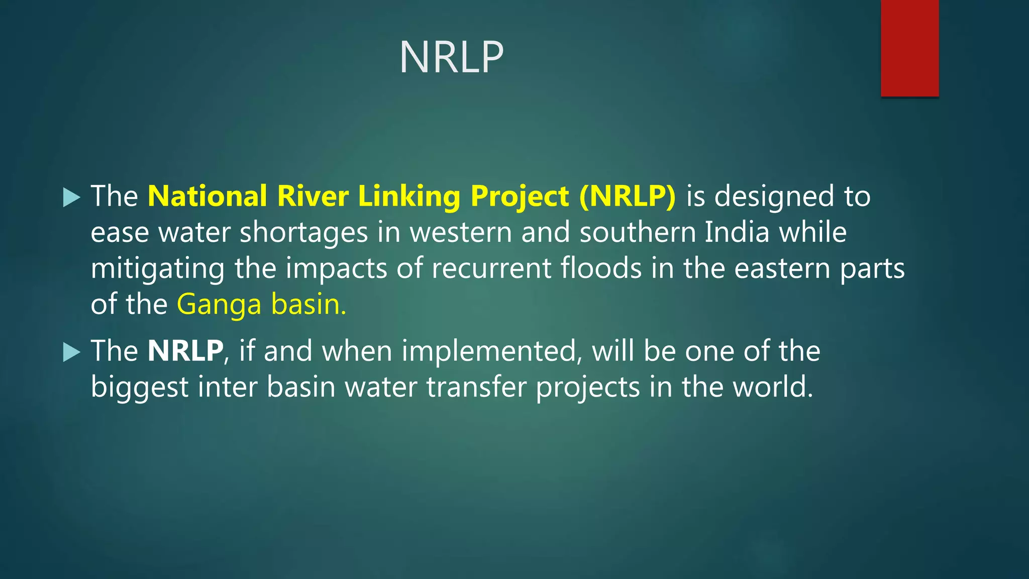 INTERLINKING OF RIVERS | PPTX