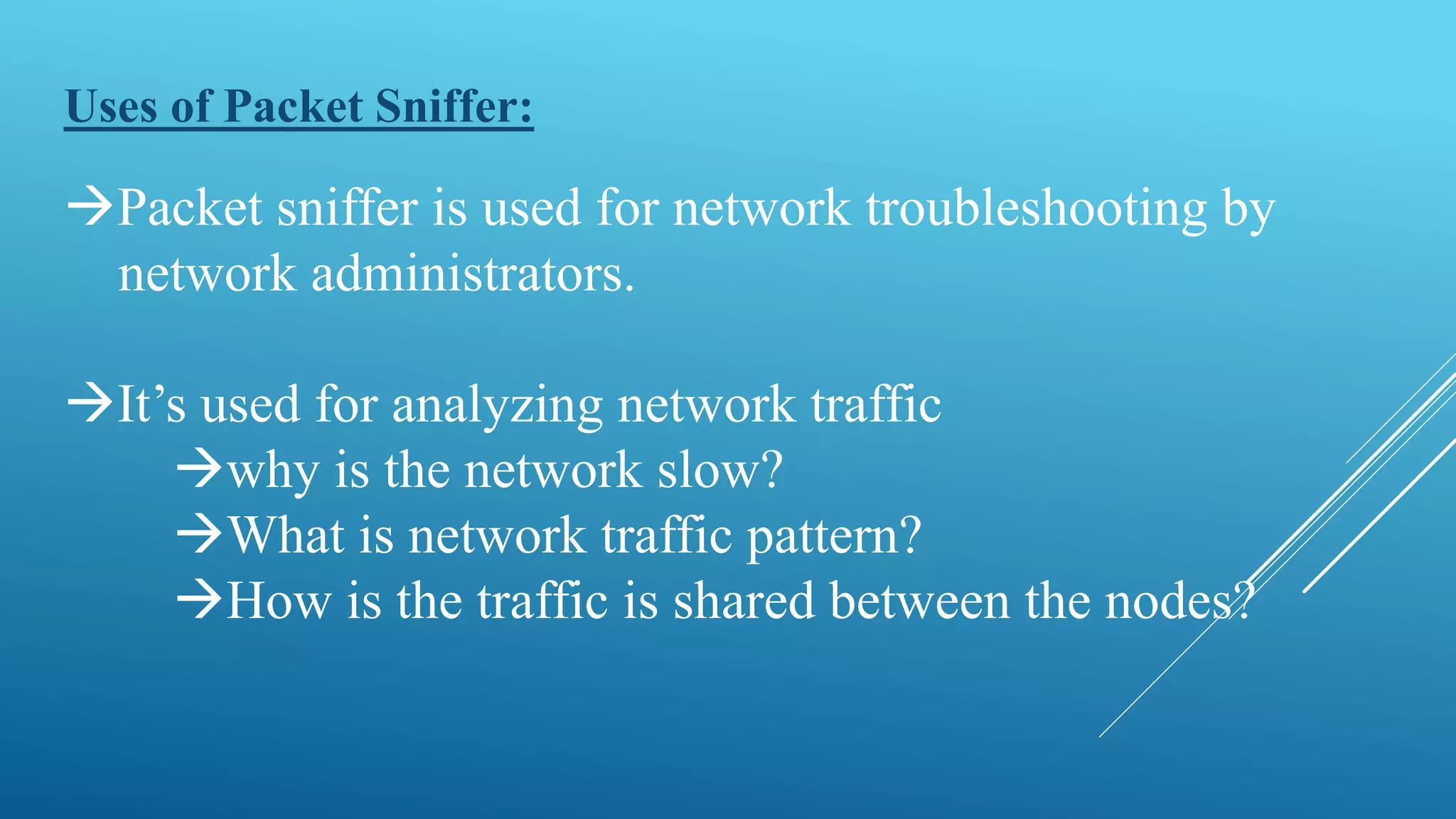 PACKET Sniffer IMPLEMENTATION | PPTX