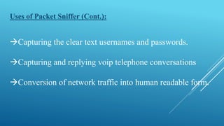 PACKET Sniffer IMPLEMENTATION | PPTX