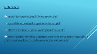 PACKET Sniffer IMPLEMENTATION | PPTX