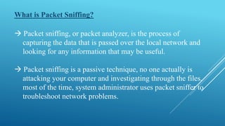 PACKET Sniffer IMPLEMENTATION | PPTX