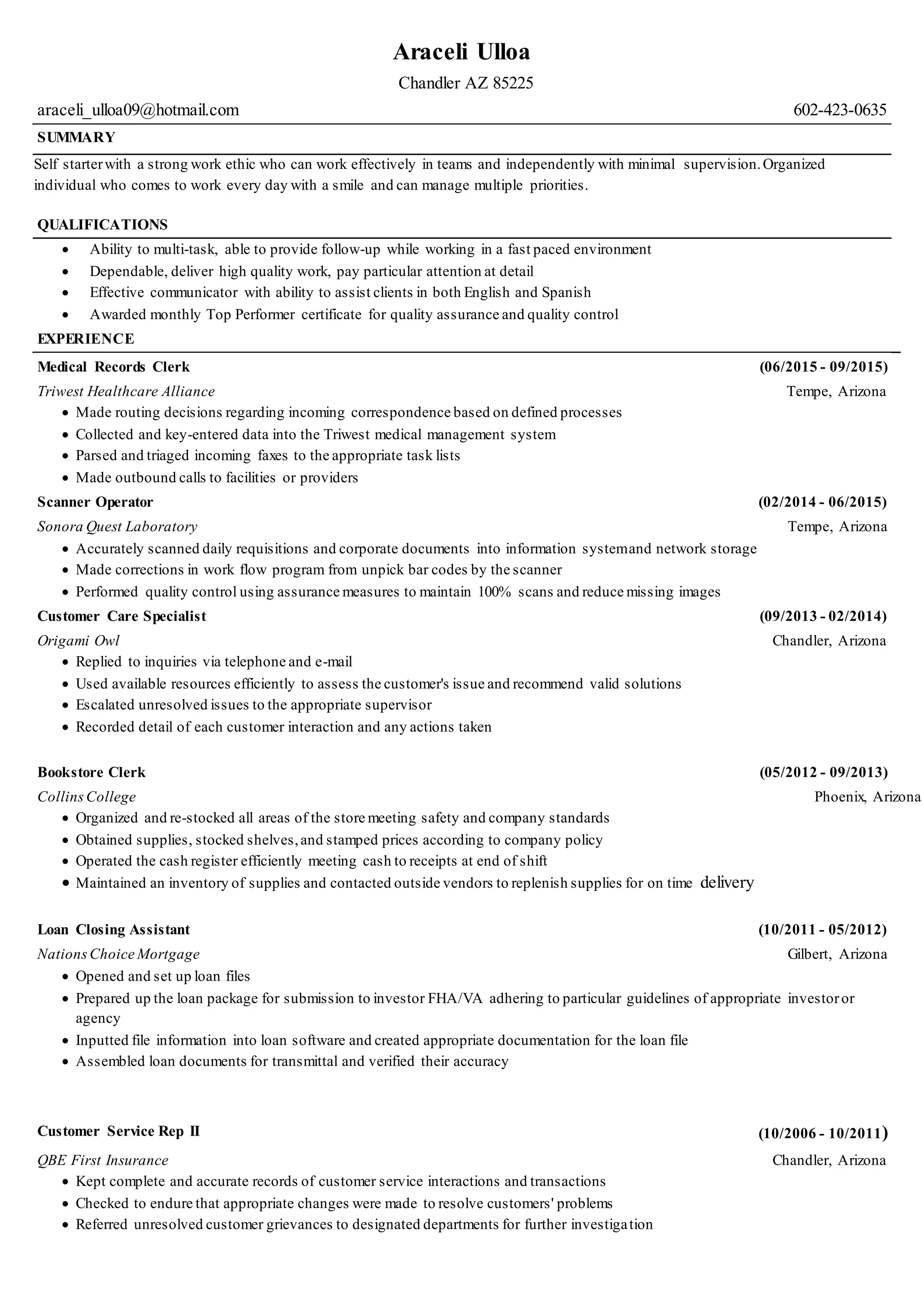 April resume 2016 | DOCX