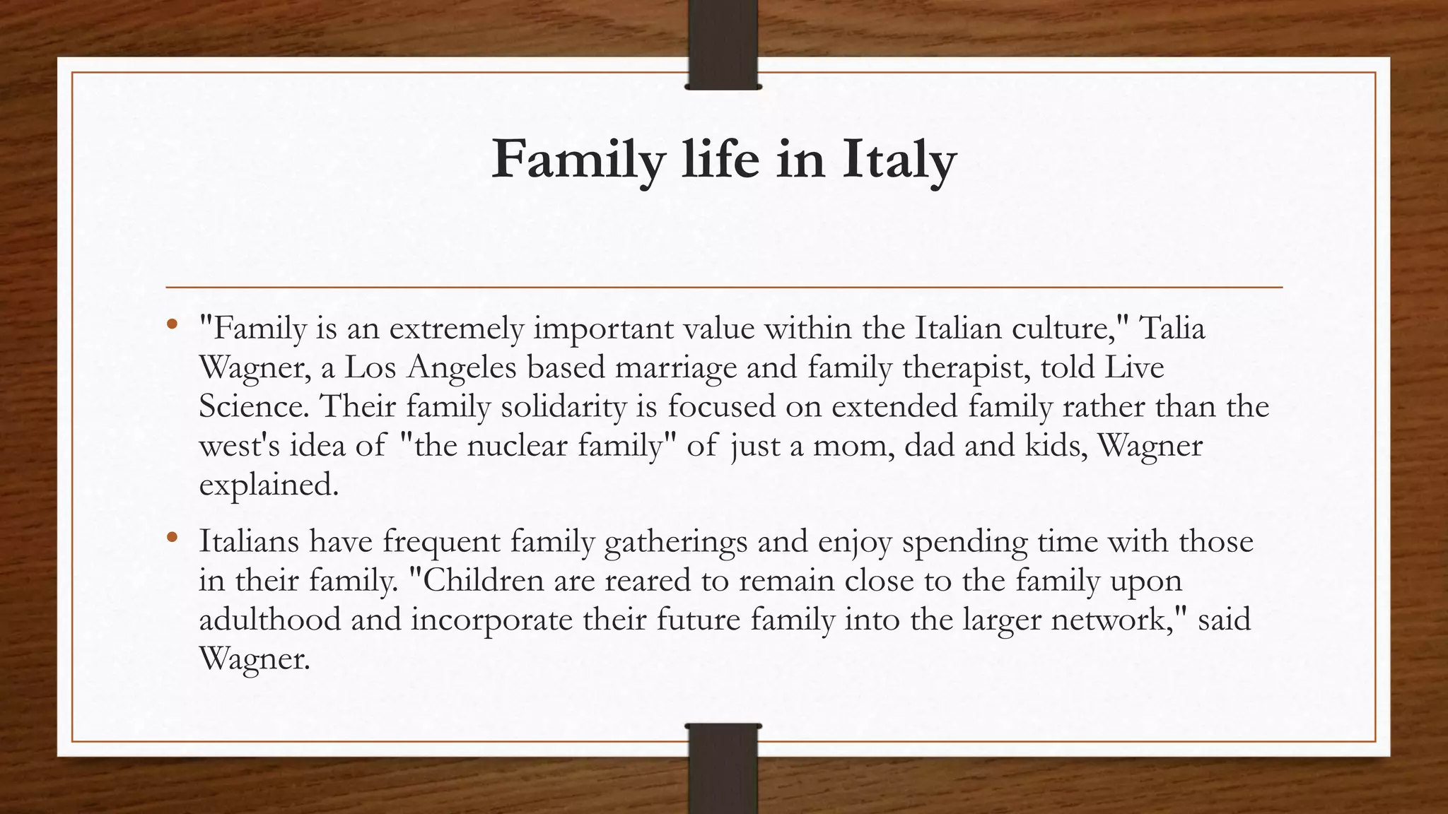 ITALIAN CULTURE | PPTX