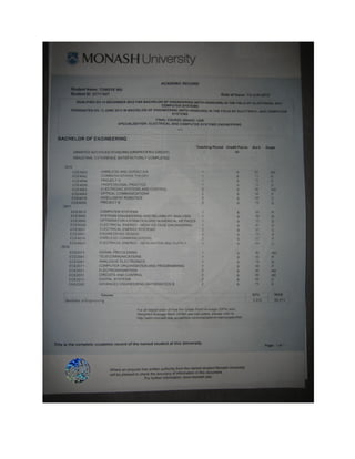Academic Transcript | PDF