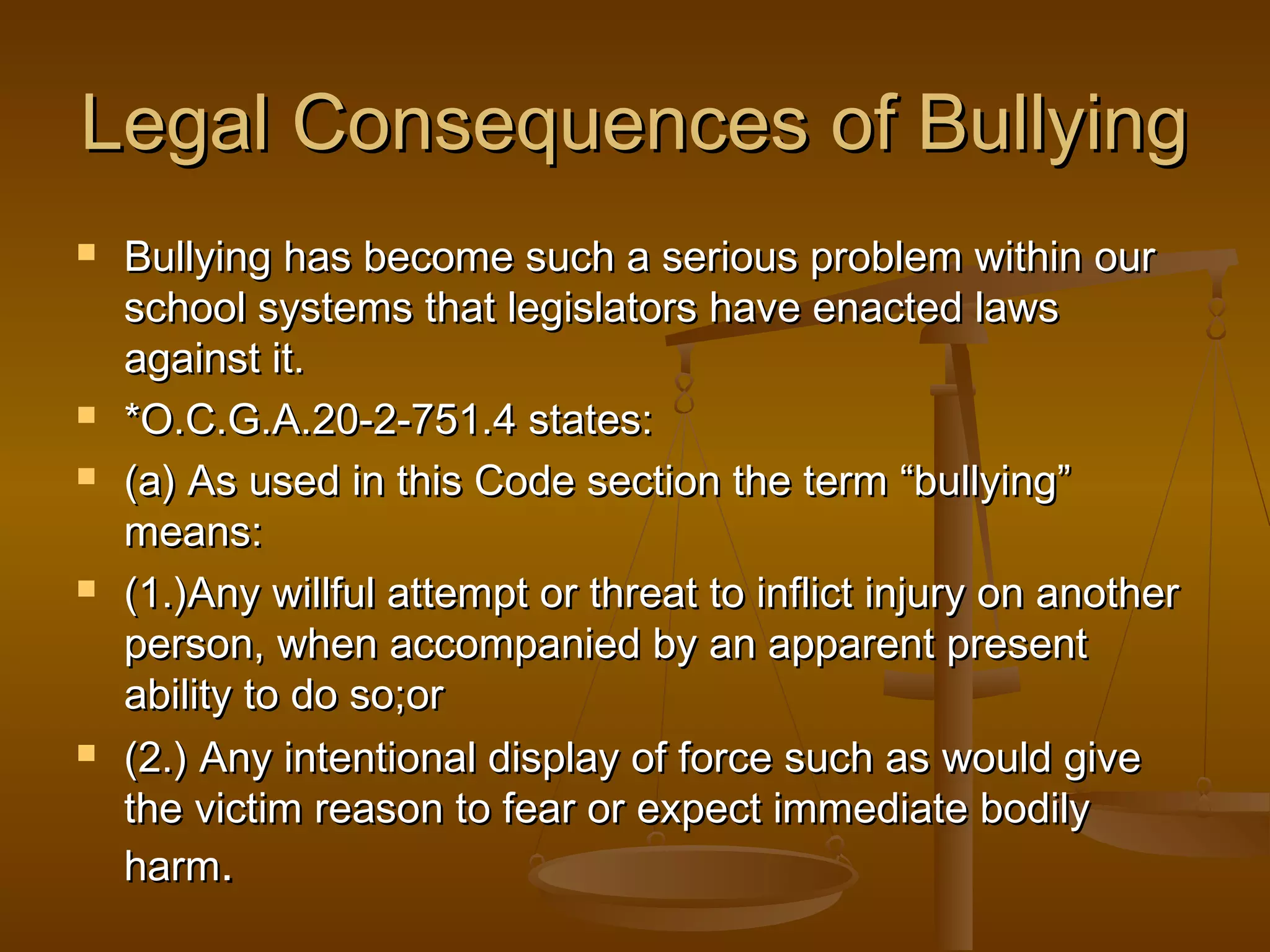 BULLYING.PPT | Crime & Harmful Acts to Individuals, Society & Human ...
