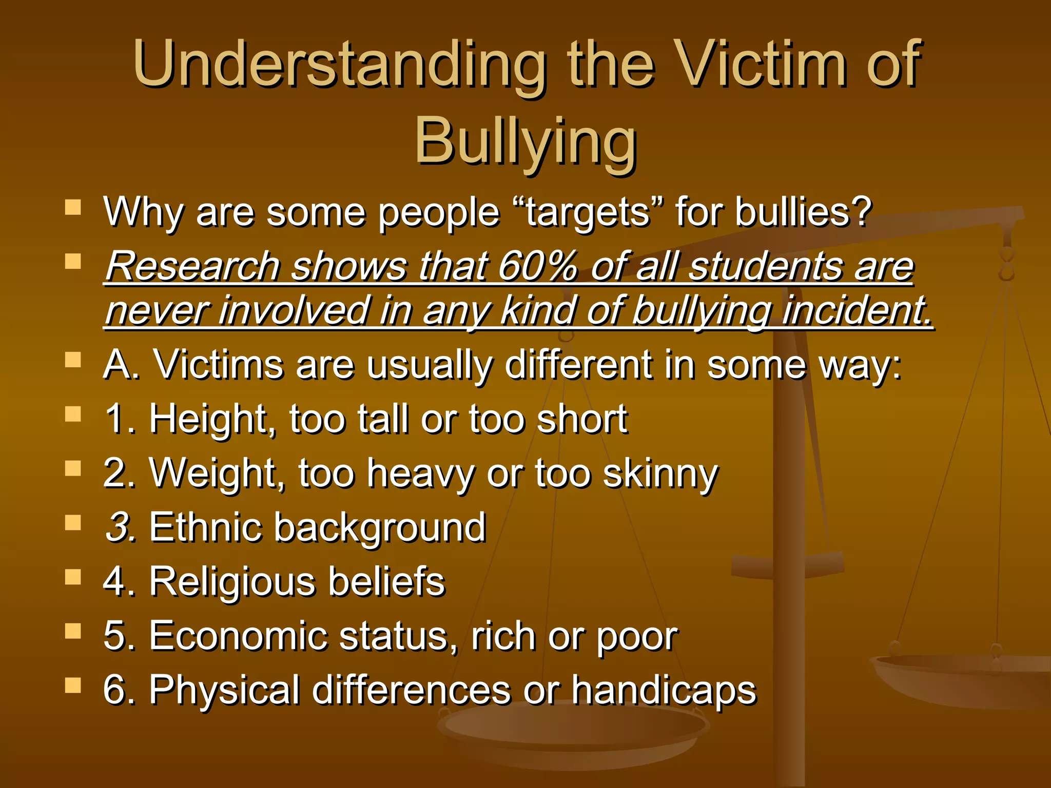 BULLYING.PPT | Crime & Harmful Acts to Individuals, Society & Human ...