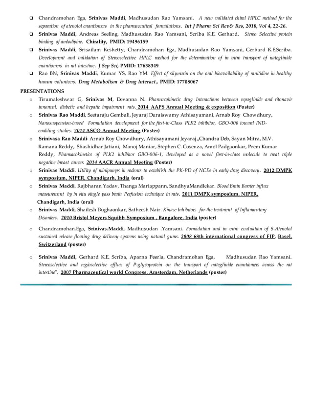 Srinivas Maddi CV _ Prinicipal scientist_ DMPK_ 2015 | DOCX
