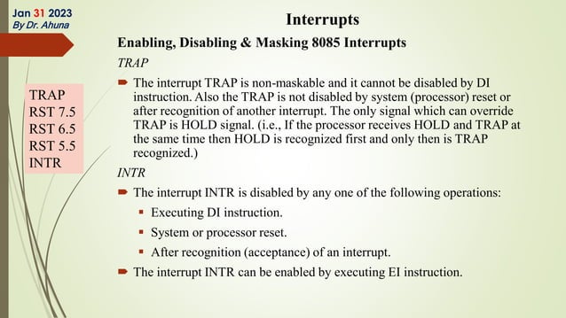 5a_8085 Interrupts & Direct Memory Access_pptx.pdf