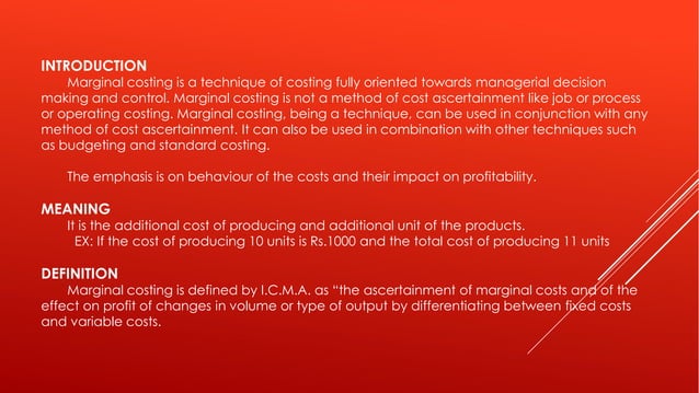 Marginal Costing, Features, Advantages , Disadvantage | PDF | Stocks ...