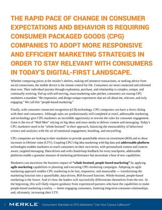 Consumers' Mandate to CPG Marketers - Use Your Corpus Callosum! | PDF