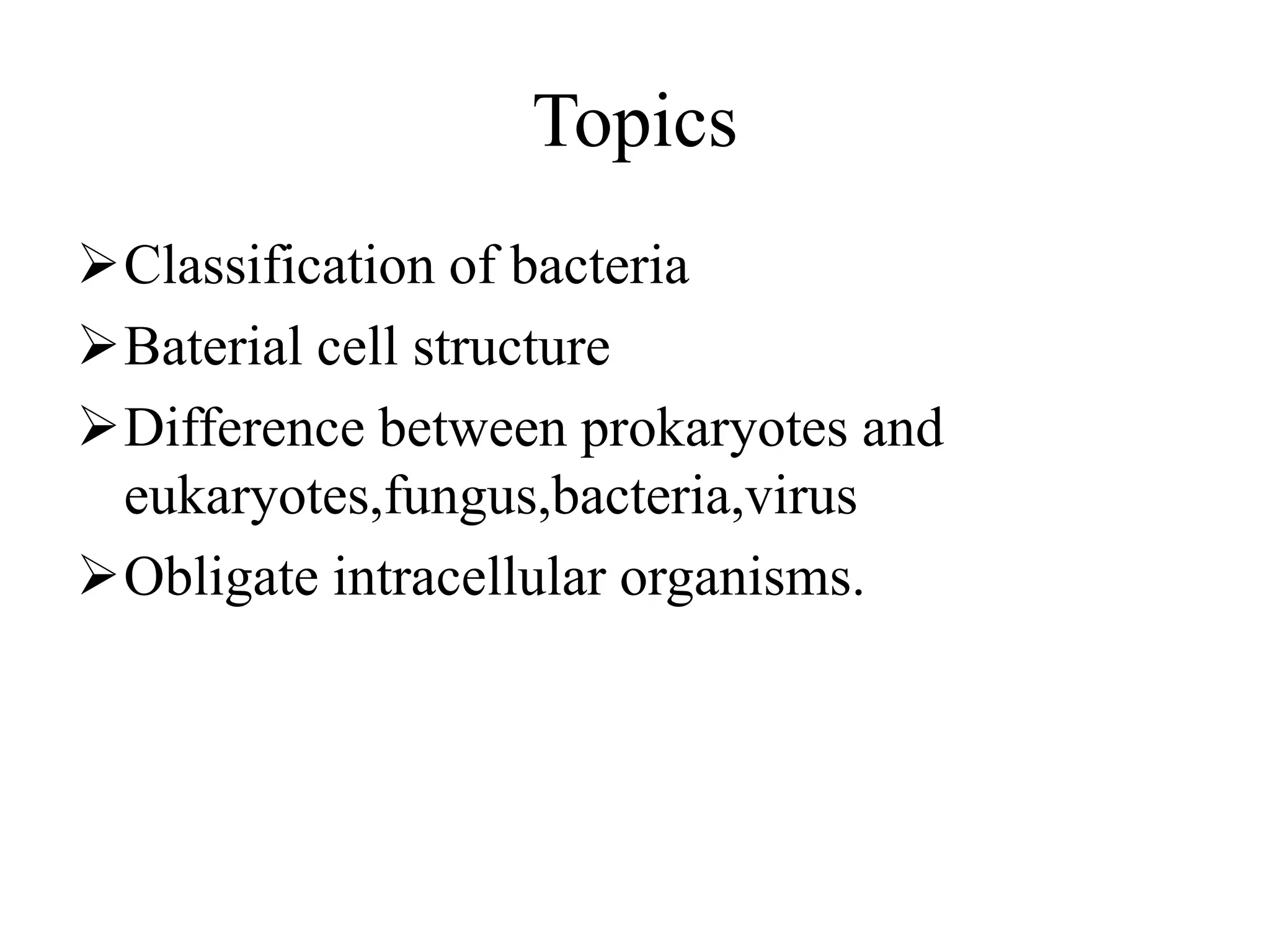 CLASSIFICATION OF BACTERIA & IT’S STRUCTURE | PPT