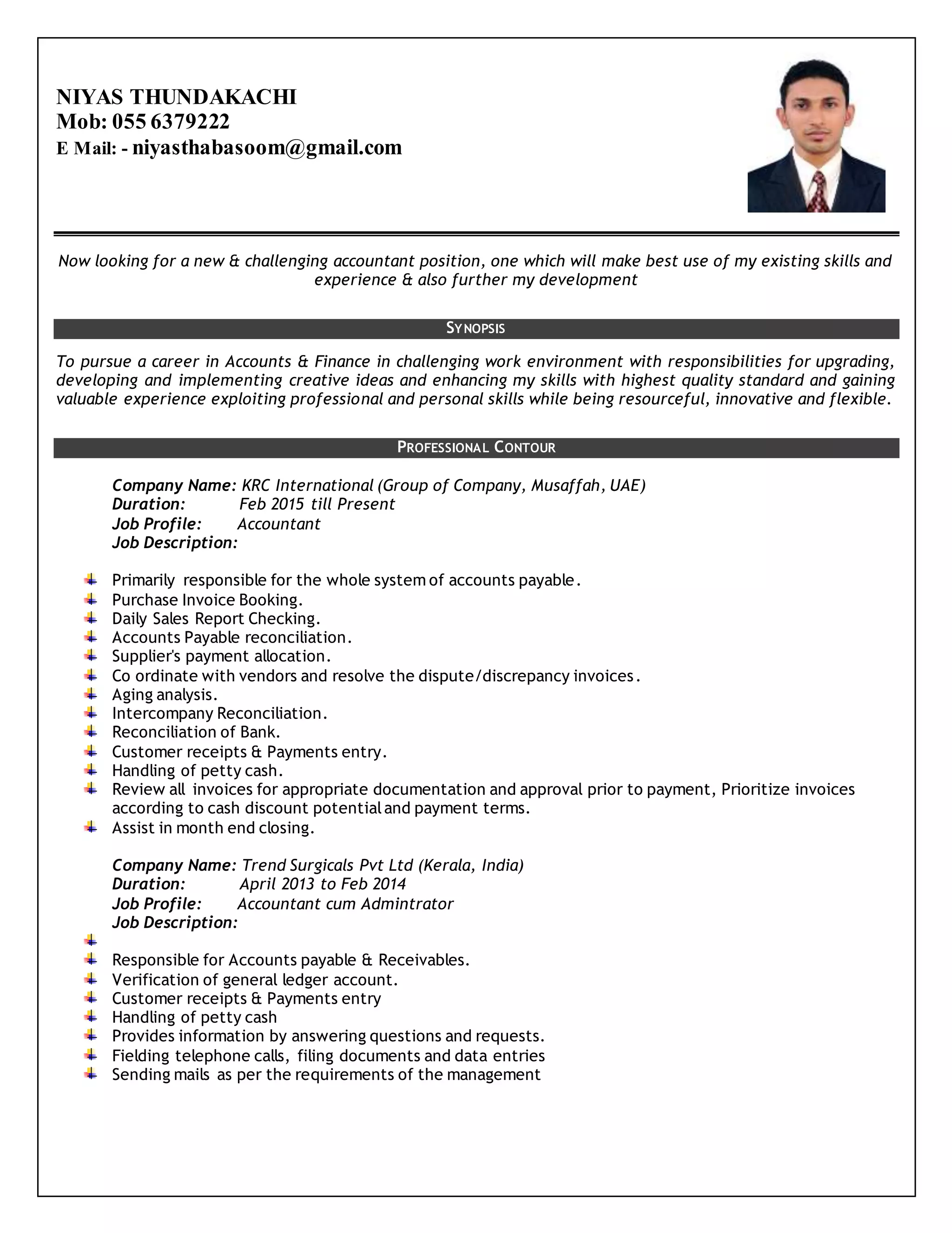 NIYAS CV (1) | DOCX