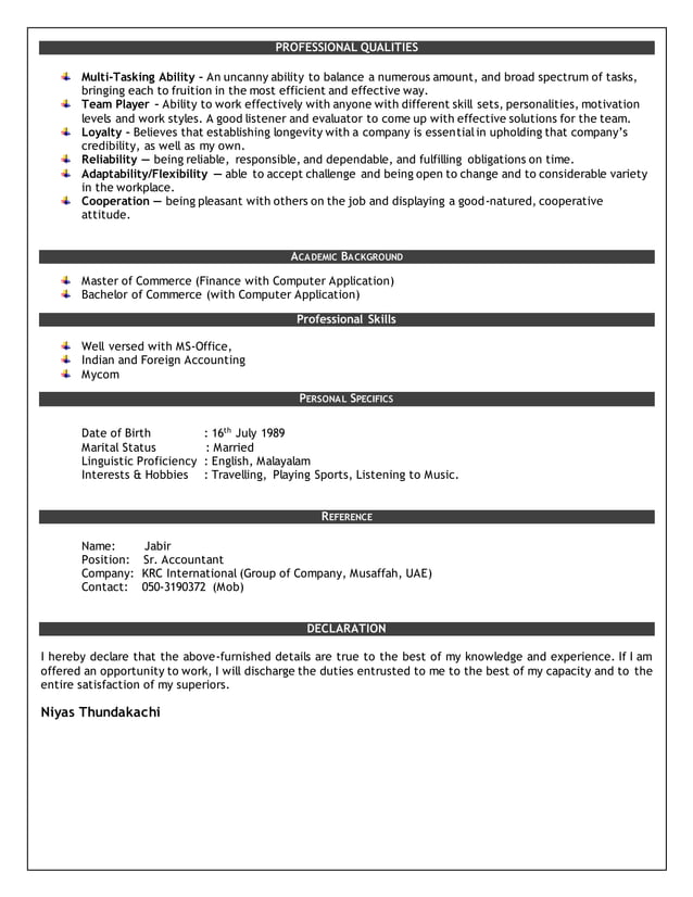 NIYAS CV (1) | DOCX