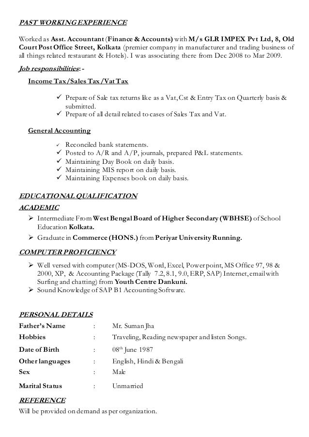 Resume of Ashwani Kumar Jha Resume of Ashwani Kumar Jha