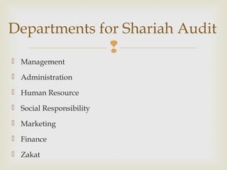 What is Shariah Audit | PPT