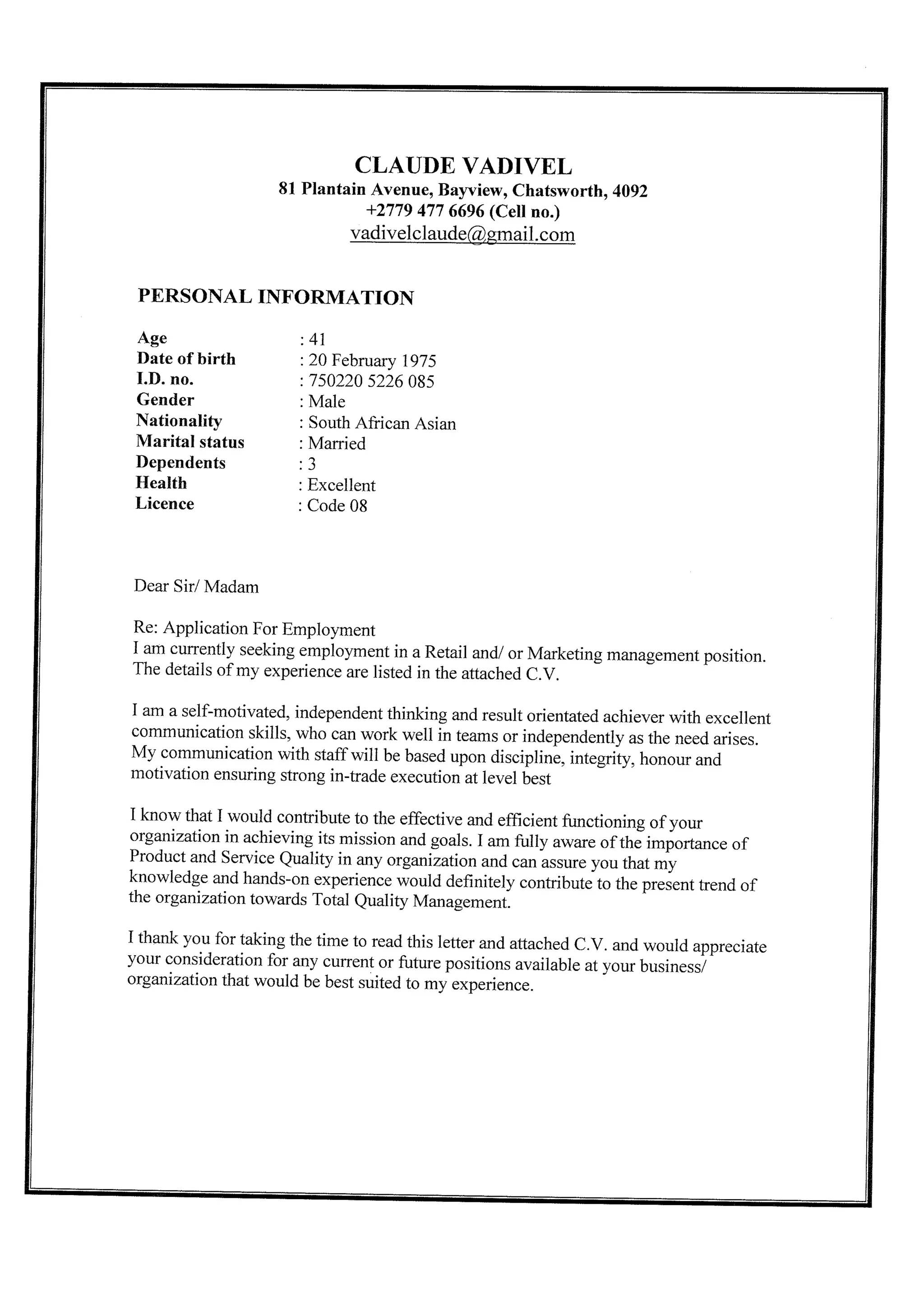 Claude Vadivel CV-new2 | PDF