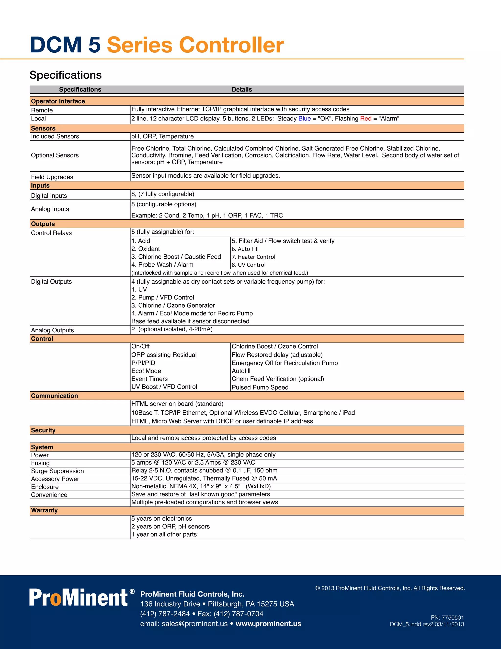 dcm_5 cut sheet 7761461 7761462 7761463 7761464 | PDF